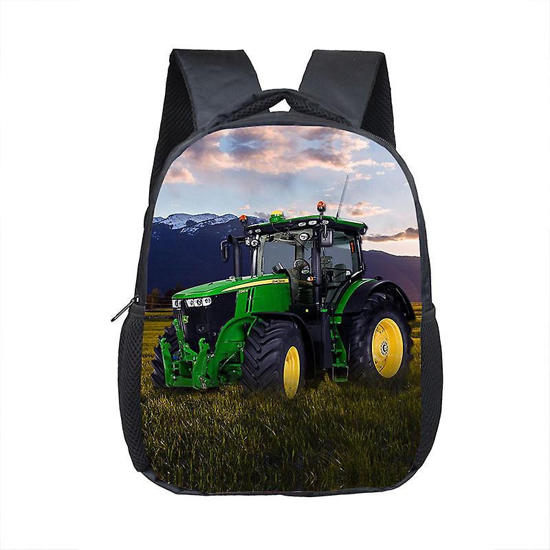 16 Inch Farm Tractor Print Children School Bags Boys Girls Kindergarten ...