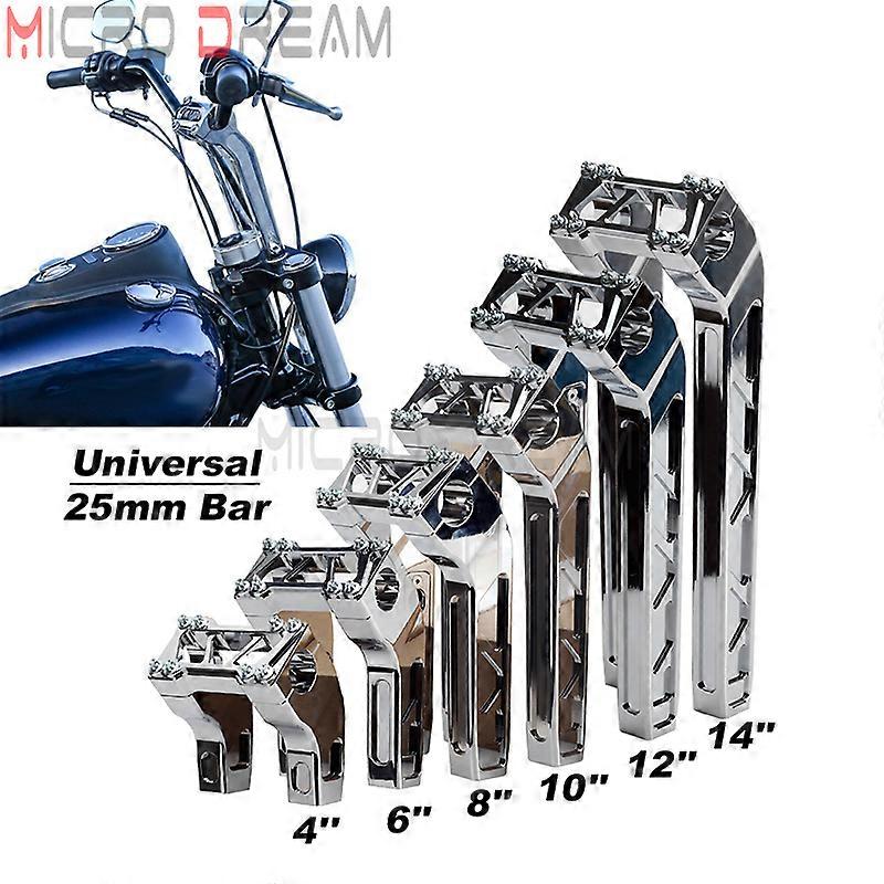 Club Style 25mm Handlebar T-bar Bars 4-14 Riser for Harley Sportster ...