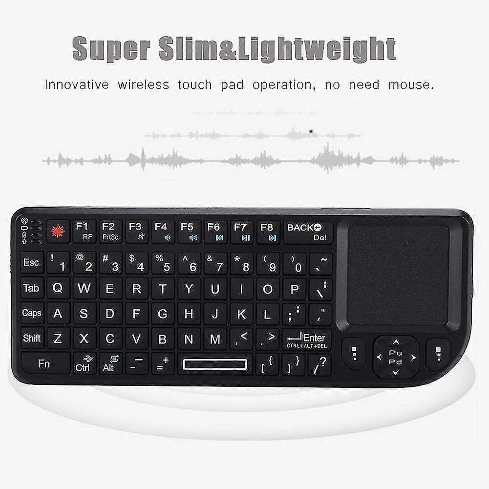 2.4ghz Wireless Touchpad Keyboard, Super Thin&lightweight Rechargeable ...