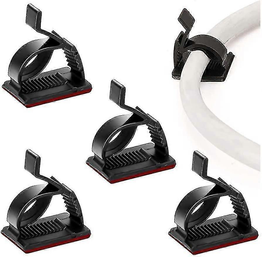 50pcs Adjustable Cable Management Clips, Adhesive Cable Organiser Cord ...
