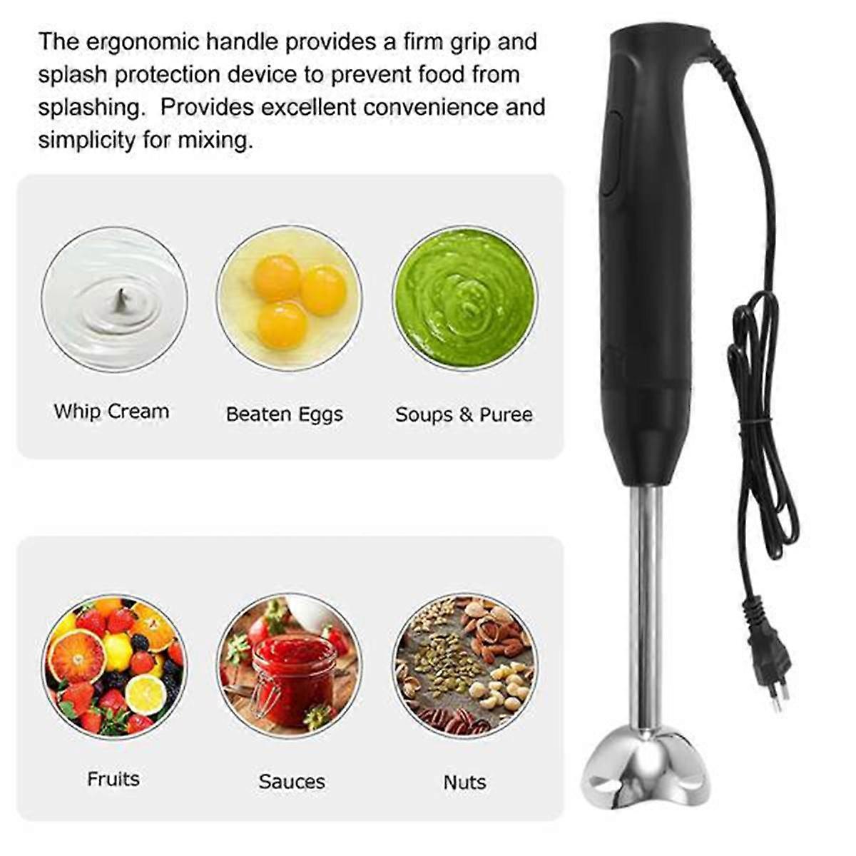Immersion Hand Stick Blender Electric Food Vegetable Grinder Hand-Held ...