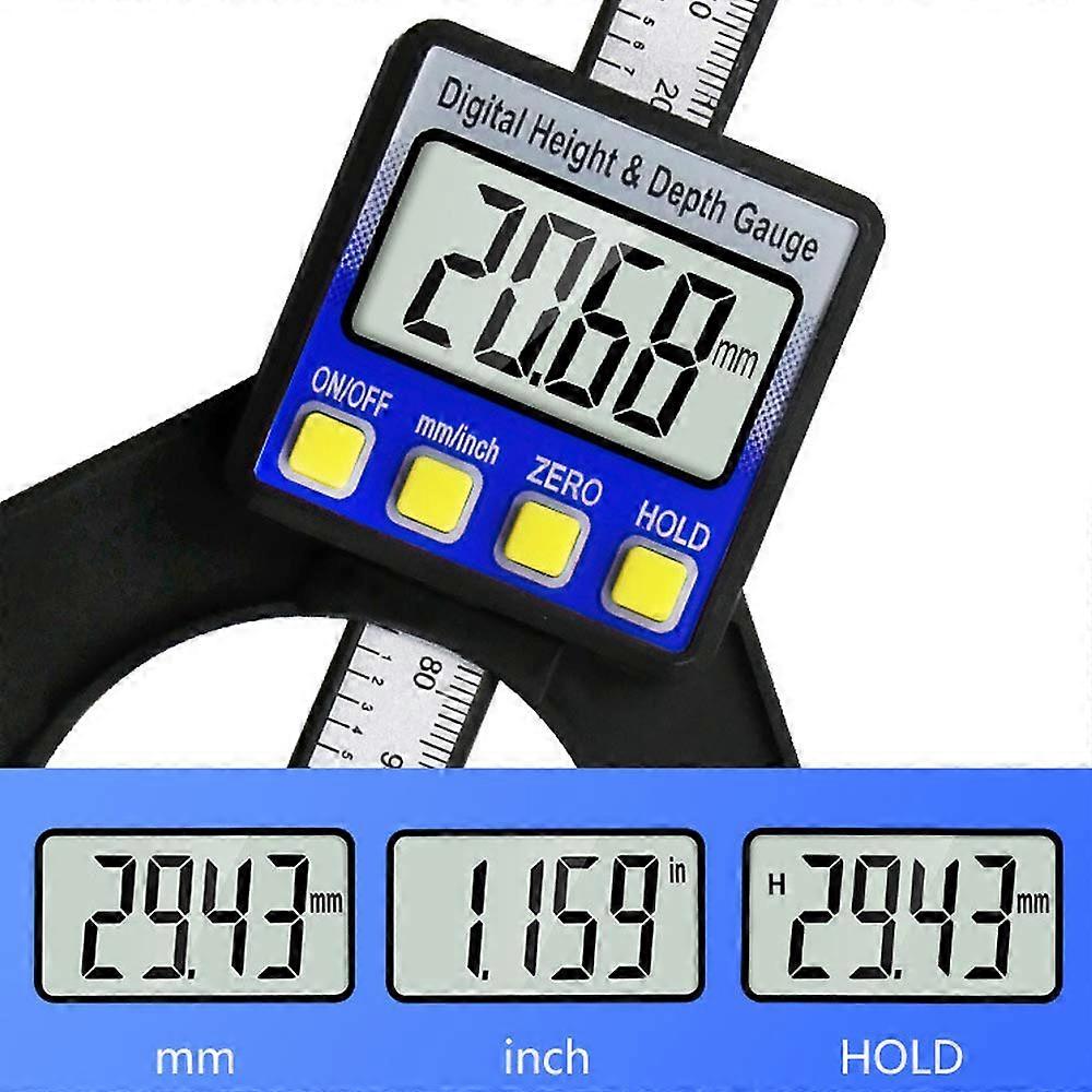 2024 New Digital Depth Gauge 80mm Carpentry Height and Depth Gauge with ...