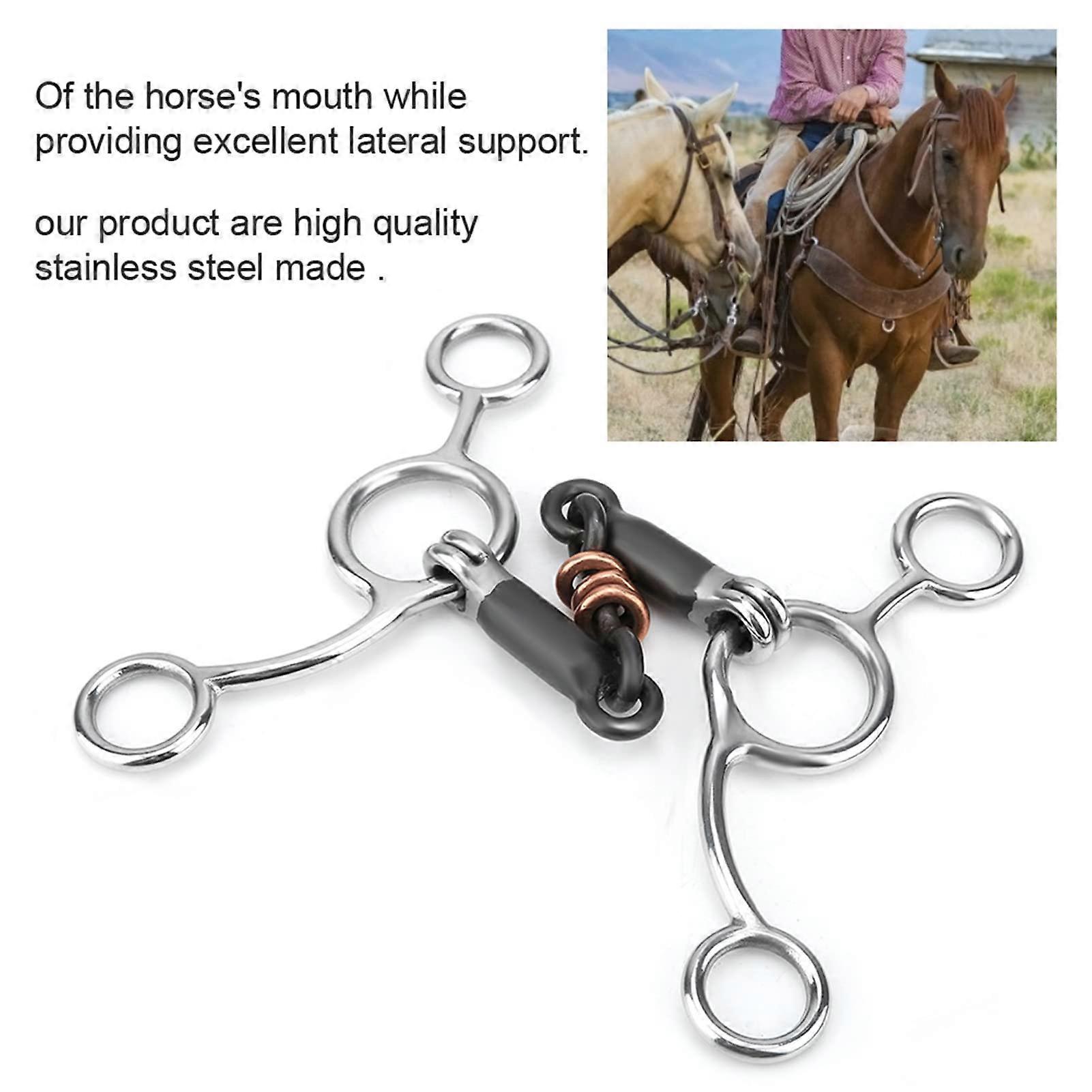 Stainless Steel Ring Snaffle Bit, Snaffle Horse Bit, Durable Horse Chew ...