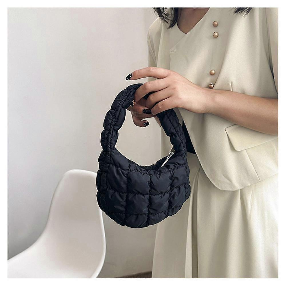 Mini Cloud Pleated Handbag Dumpling Bag Korean Quilted Shoulder Bags ...