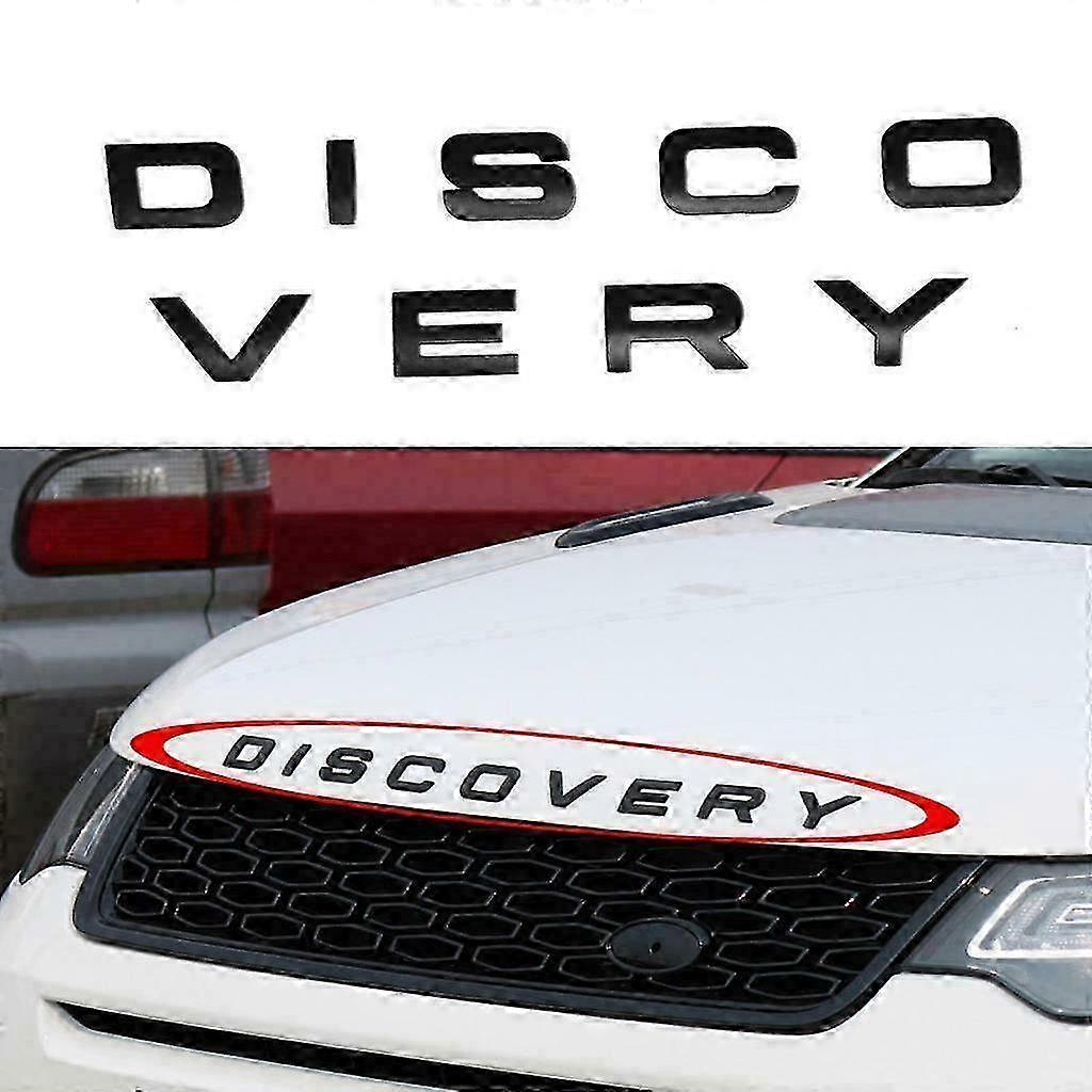 3D Matte Black Letter DISCOVERY Car Rear Front Badge Emblem Decal ...