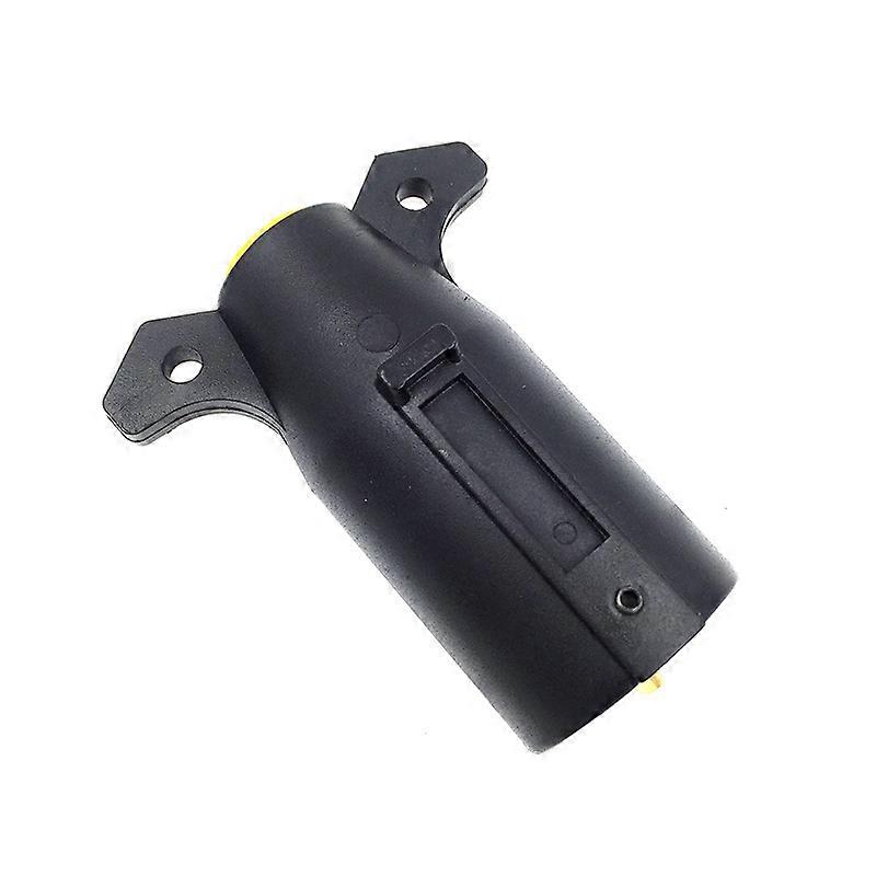 American style 7-pin 7 Way Trailer Towing Blade Round Socket Plug ...
