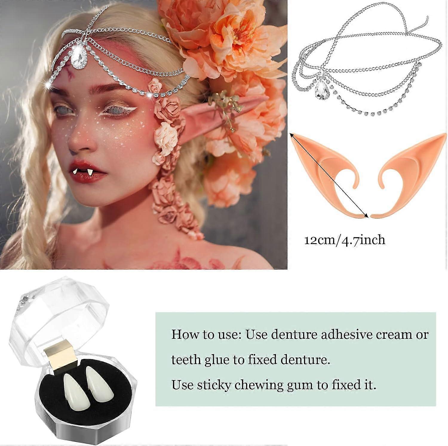 5 Pcs Women Renaissance Medieval Dress Fairy Elf Traditional Irish ...