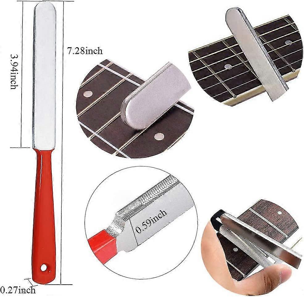 8pcs Guitar Luthier Tool Kit, Double Head Rubber Guitar Hammer, Guitar ...
