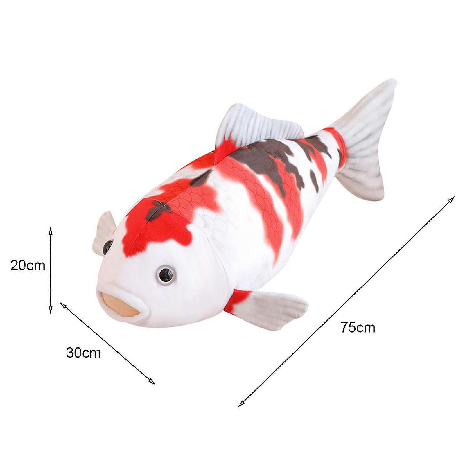 Fish Plush Pillow Simulation Koi-fish Doll Plushies Ornament Sofa ...