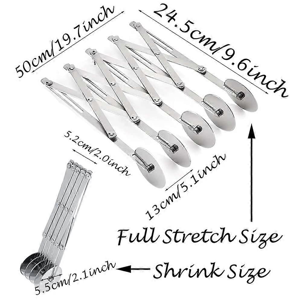 5 Wheel Dough Cutter, 5 Wheel Stainless Steel Cutter, Stainless Steel ...