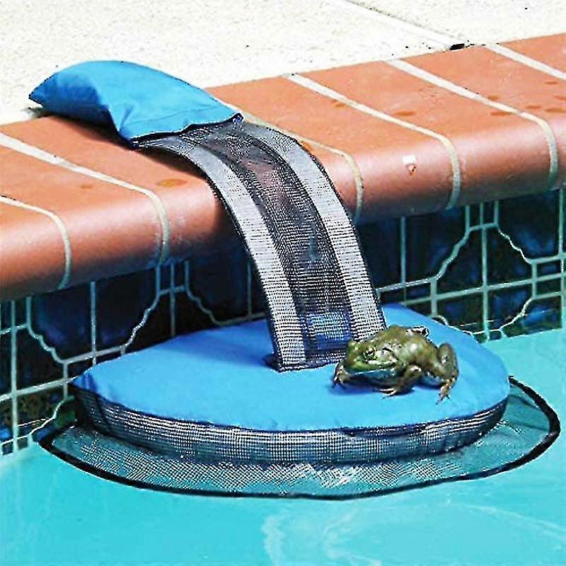 Animal Saving Escape Ramp For Pool Floating Ramp Rescues Frog Log Pad ...