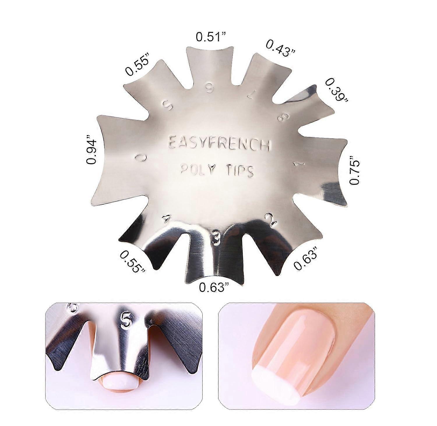 3pcs Easy French Smile Line Gel Cutter Tool Staniless Steel C-Shape ...