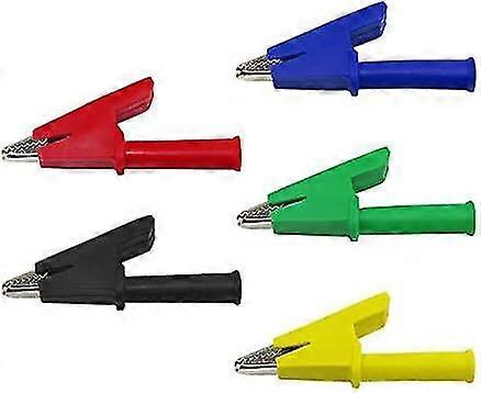 Metal Crocodile Clips Insulated 380v 20a 4mm Banana Plug Test Lead ...