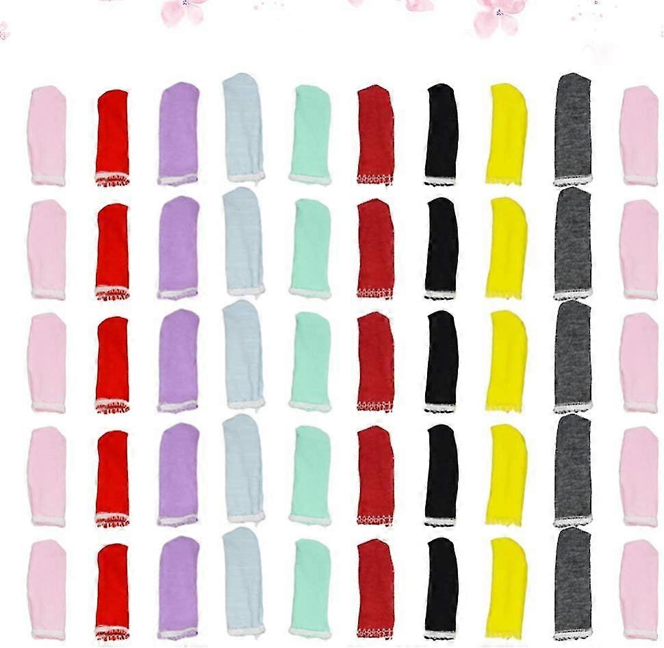 50pcs Finger Cots Cotton Finger Guards Protective Fabric Finger Gloves ...