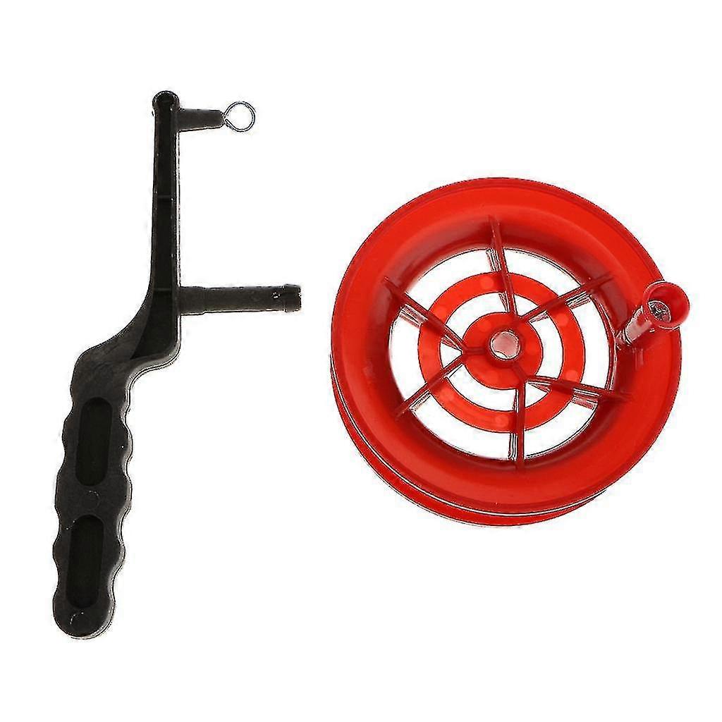 Red Fire Kite Tool Grip Reel Winder Wheel Handle Twisted String 30m Dia ...