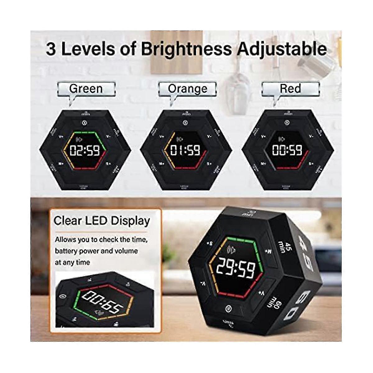 Pomodoro Timer, Productivity Timer,3, 5, 15, 30, 45, 60 Minute Preset ...