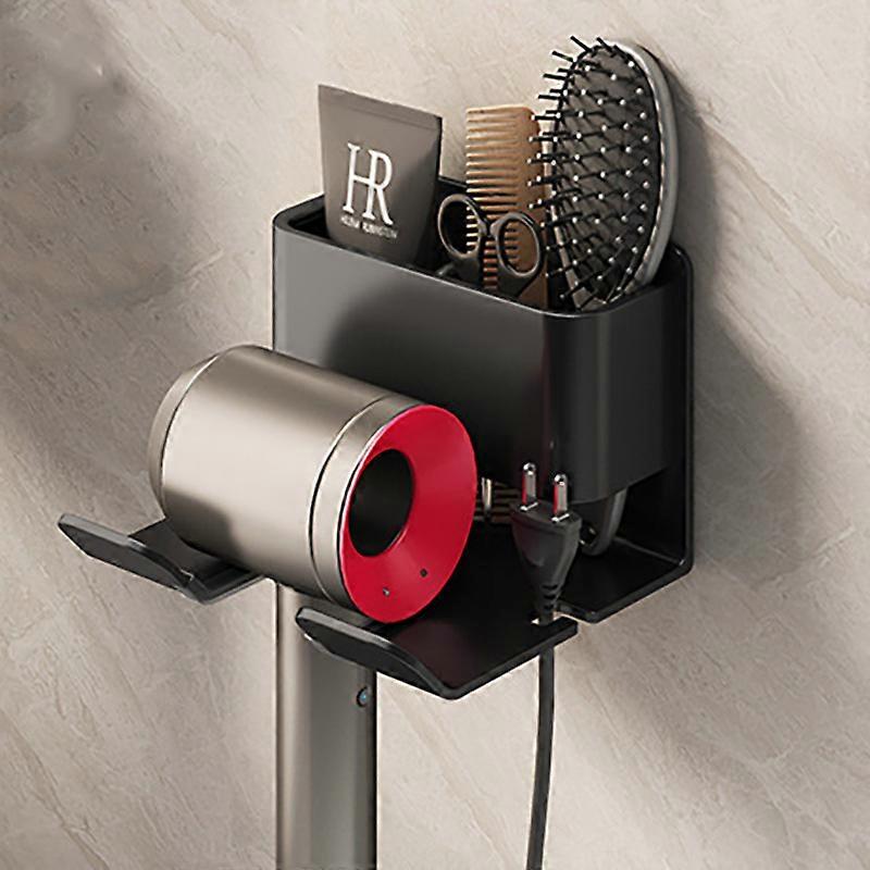 Hair Dryer Holder Wall Dryer Stand Hairdryer Organizer Storage Box Toilet Blower Holder Bathroom ...