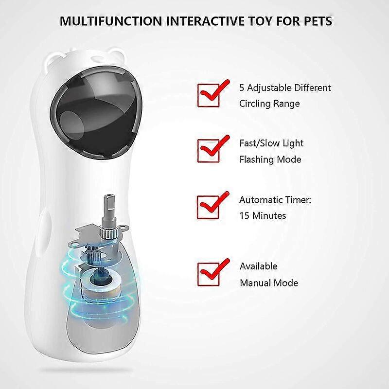 Automatic Cat Laser Toy, Interactive Laser Cat Toys, Rotating Catch ...