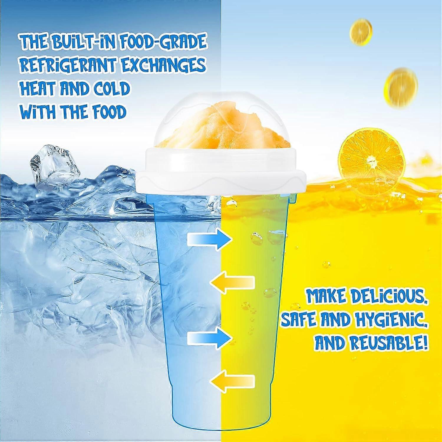 Cup Slushie Cup Quick Frozen Magic Squeeze Cup Double Layer Squeeze ...