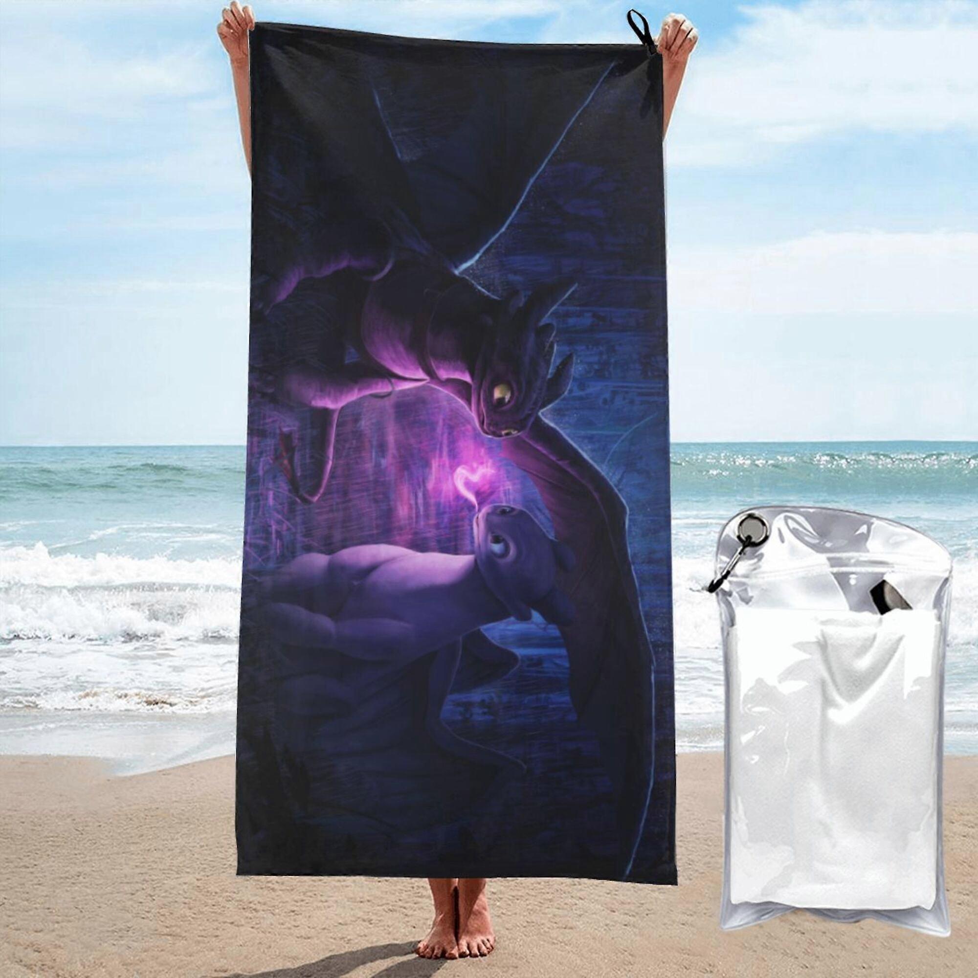 g389How To Train Your Dragon Toothless Quick Dry Towel,Cartoon Anime ...