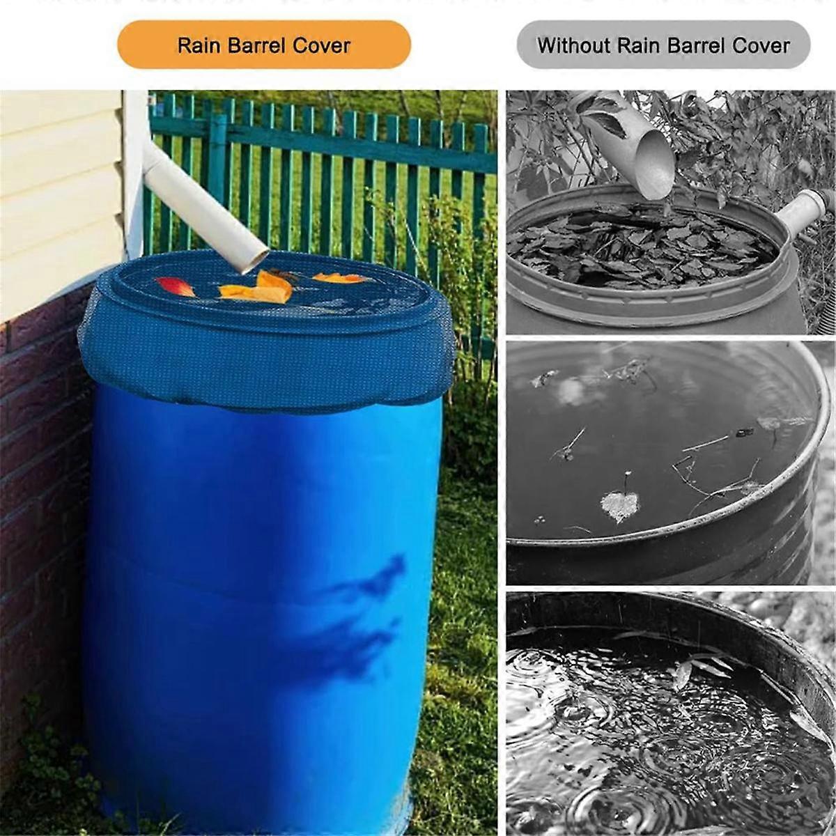 Mesh Cover for Rain Barrels with Drawstring, Netting Screen Cover for ...