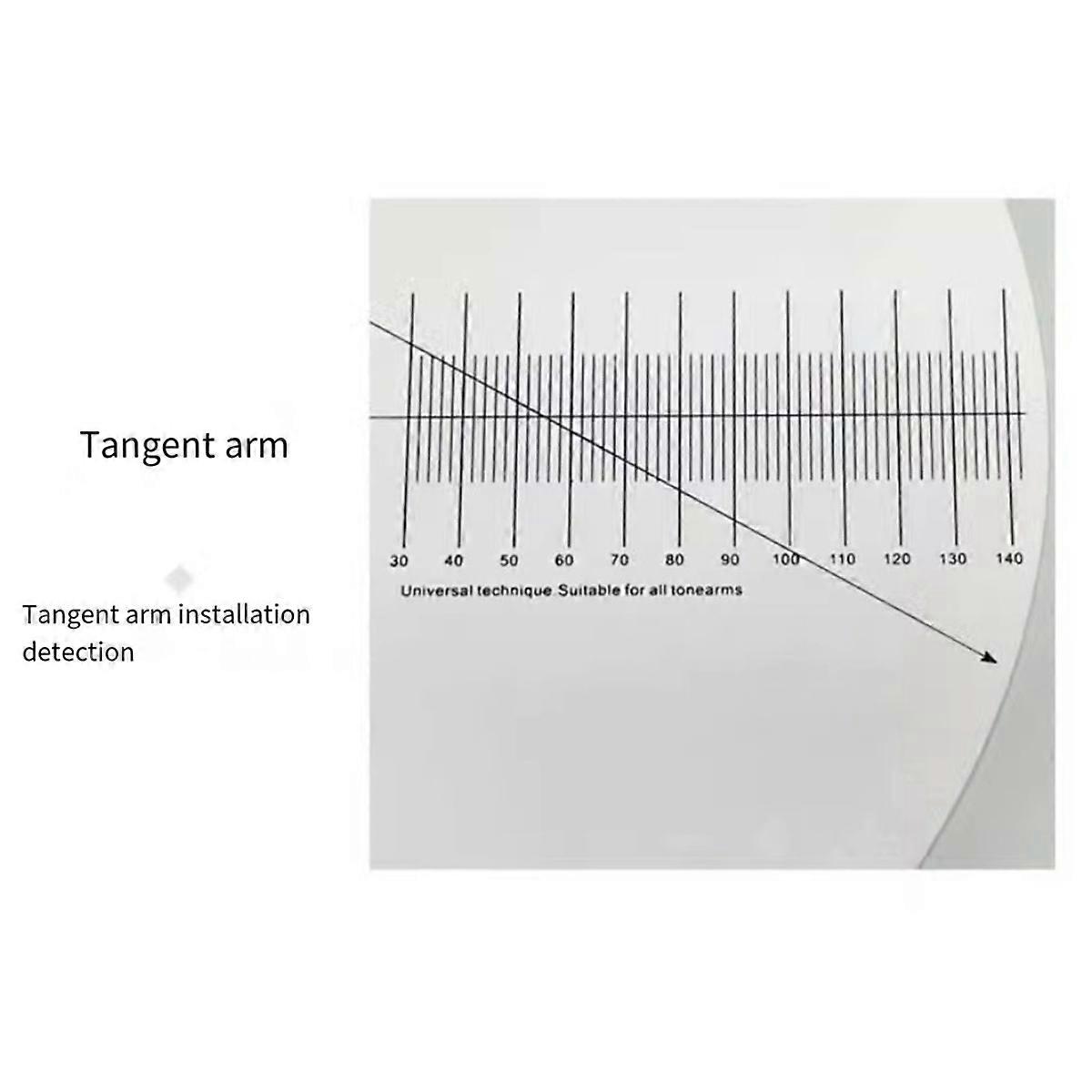 LP Vinyl Record Pickup Calibration Plate Distance Gauge Protractor ...