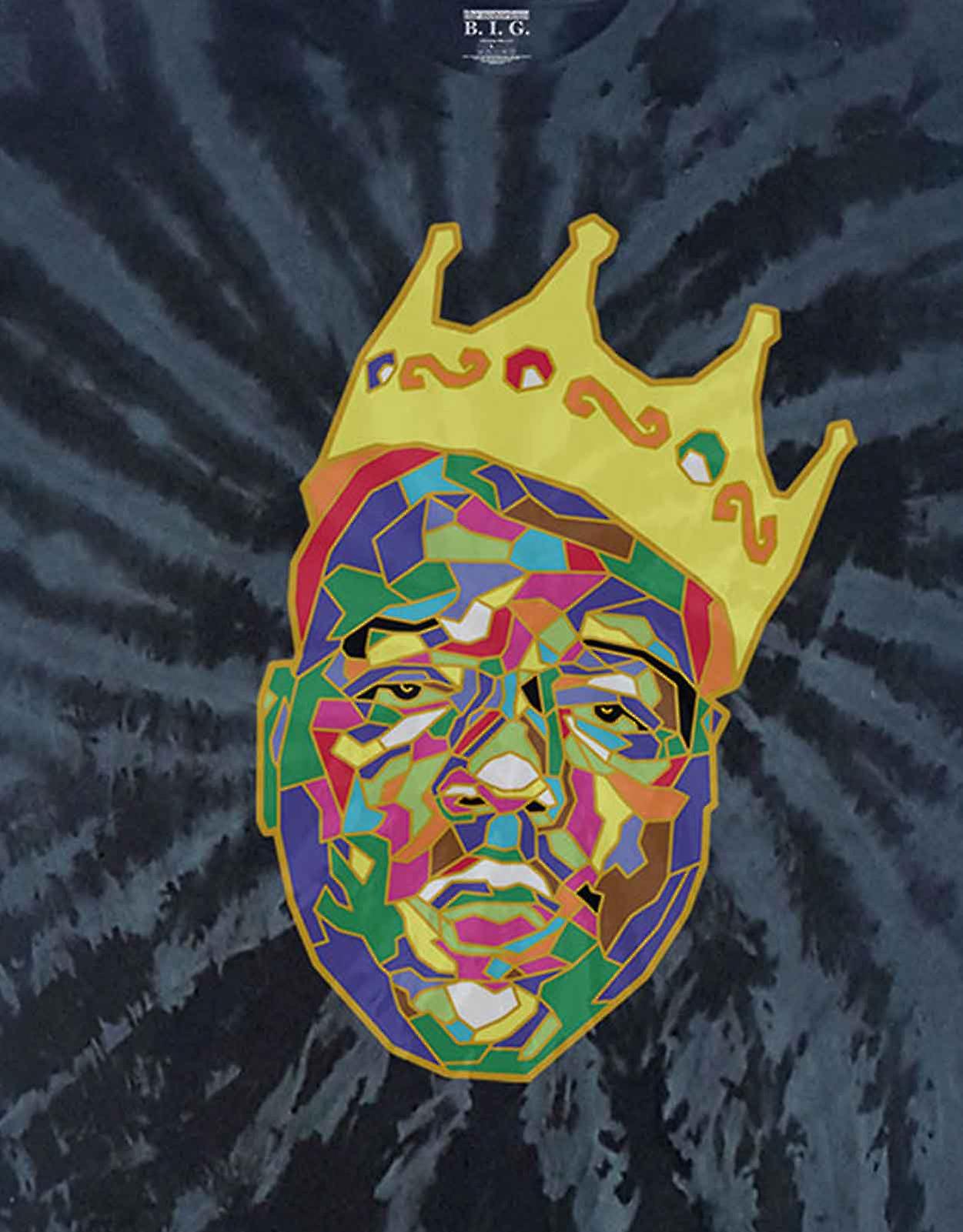 Biggie Smalls Crown Logo Tie Dye T Shirt | Fruugo US