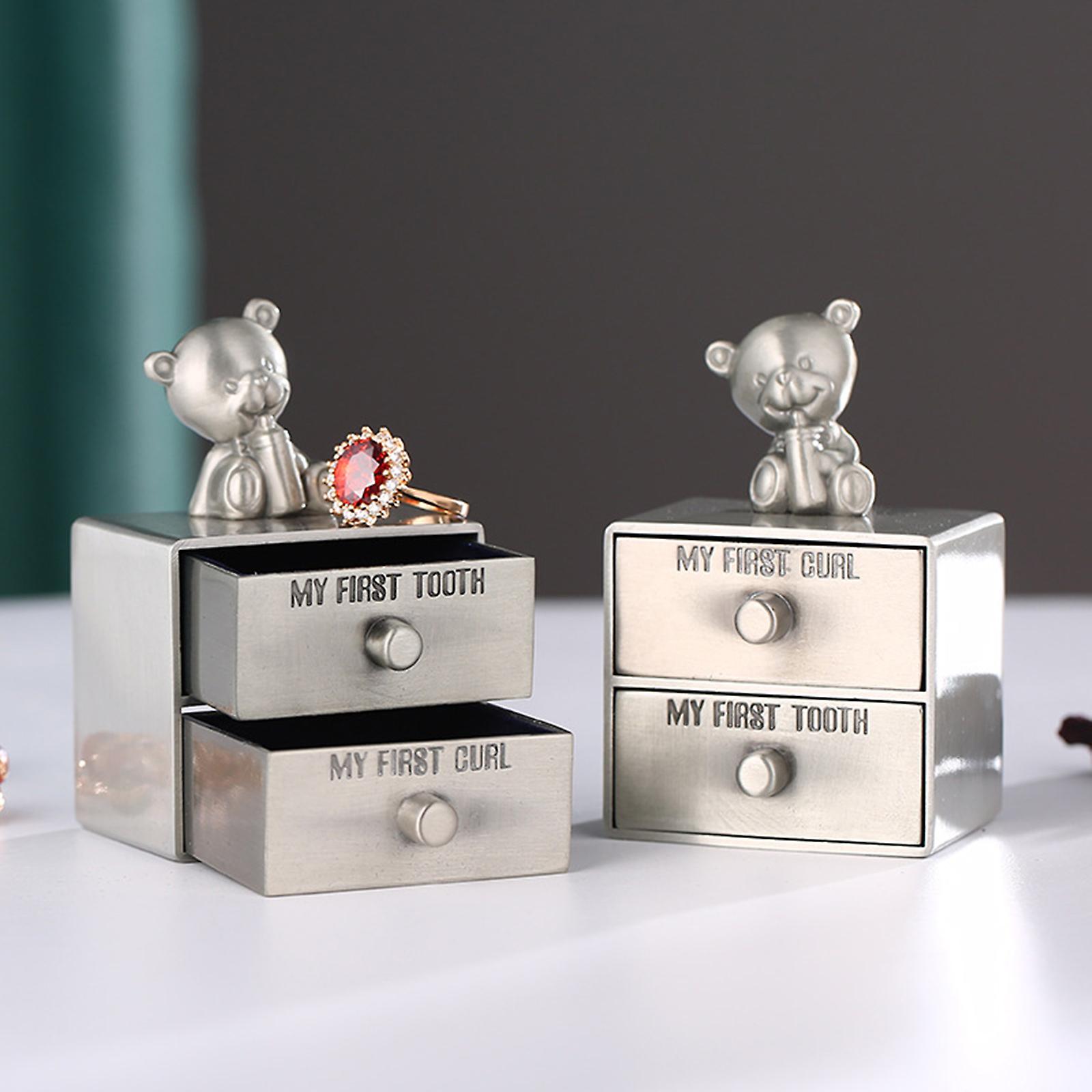 My First Tooth And My First Curl Storage Box Keepsake Boxes Organizer ...