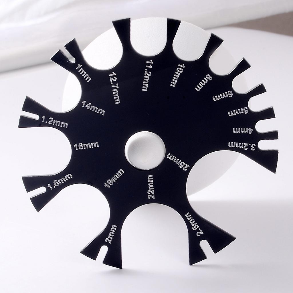 Black Gauge Measurement Wheel Dia 85mm/3.35'' High Quality Acrylic ...