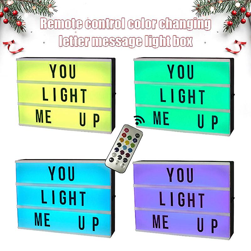The Mini Color-Changing Lightbox with Letters Numbers Symbols LED ...
