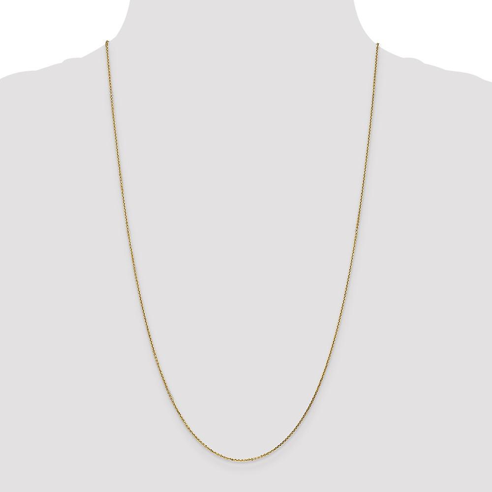 14k Gold .95mm Sparkle Cut Cable Chain Necklace Jewelry Gifts for Women ...