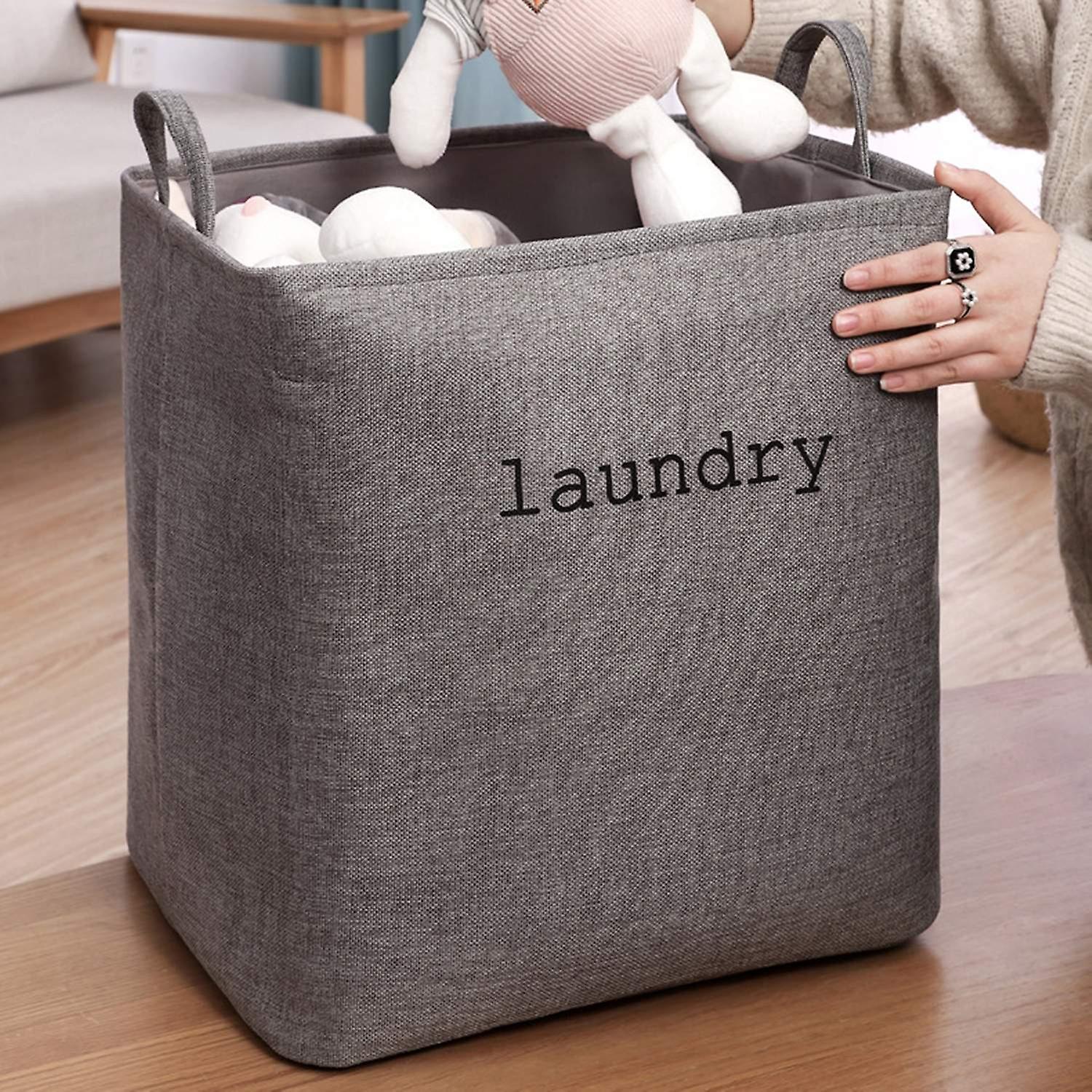 Laundry Hamper Bag Large Capacity Saving Space Demin Washing Storage ...