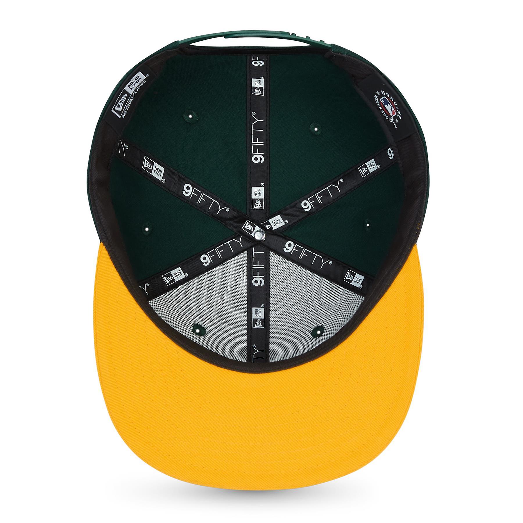 New Era Mens MLB 9Fifty Snapback Flat Brim Cap ~ Oakland Athletics ...