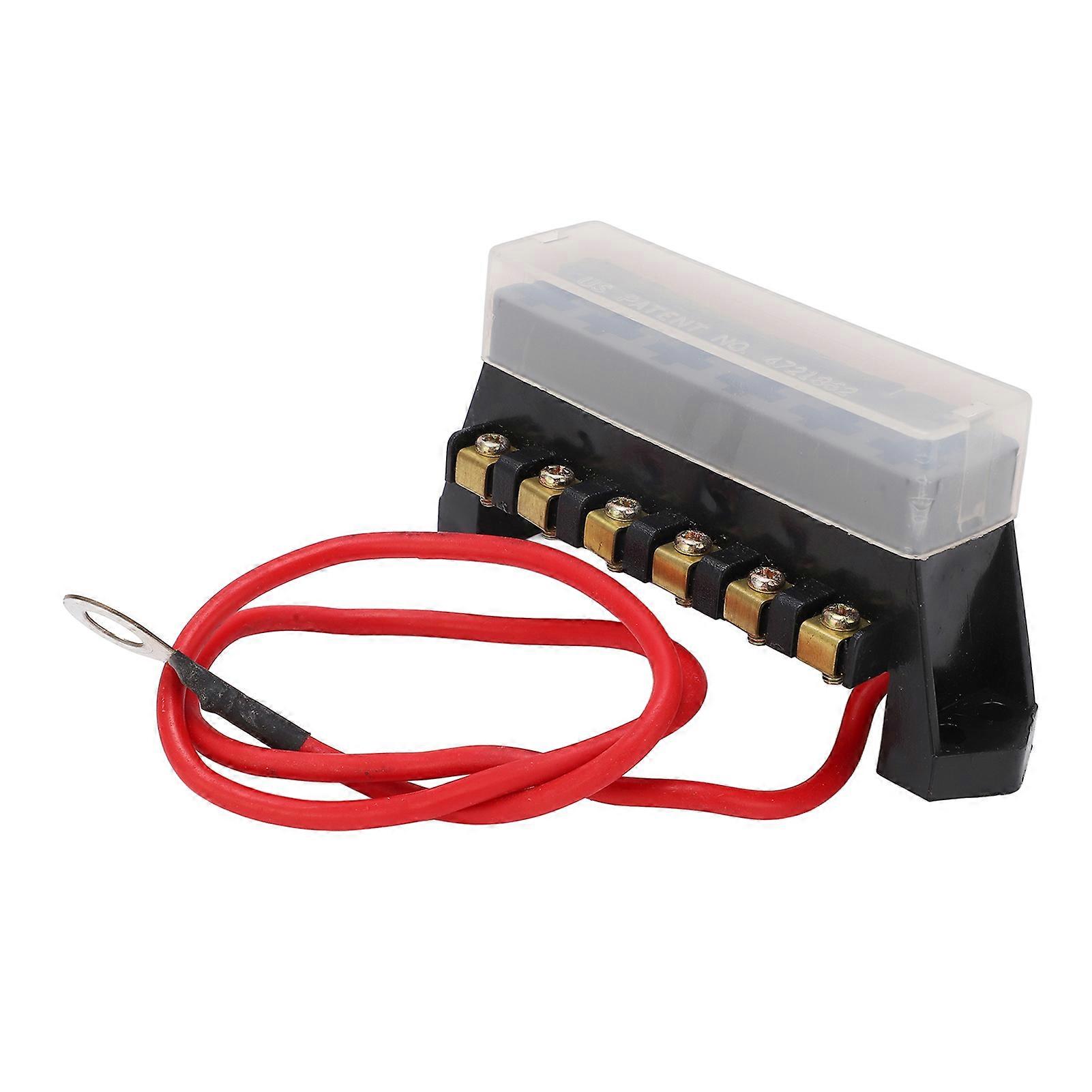 6 Way Fuse Box Blade Fuse Block for Automotive High Mechanical Strength ...