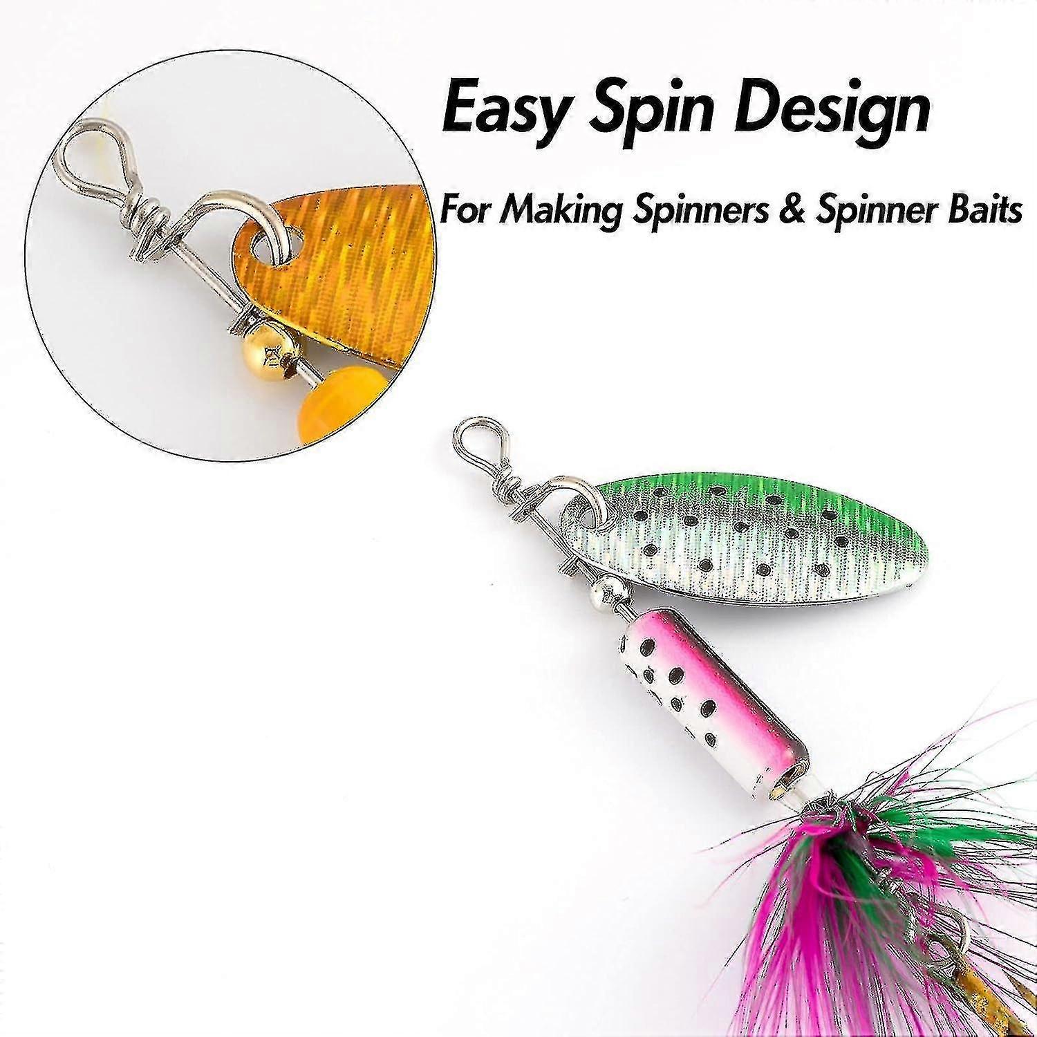 100pcs Fishing Clevis Spinner Parts For Freshwater & Saltwatersn70 ...