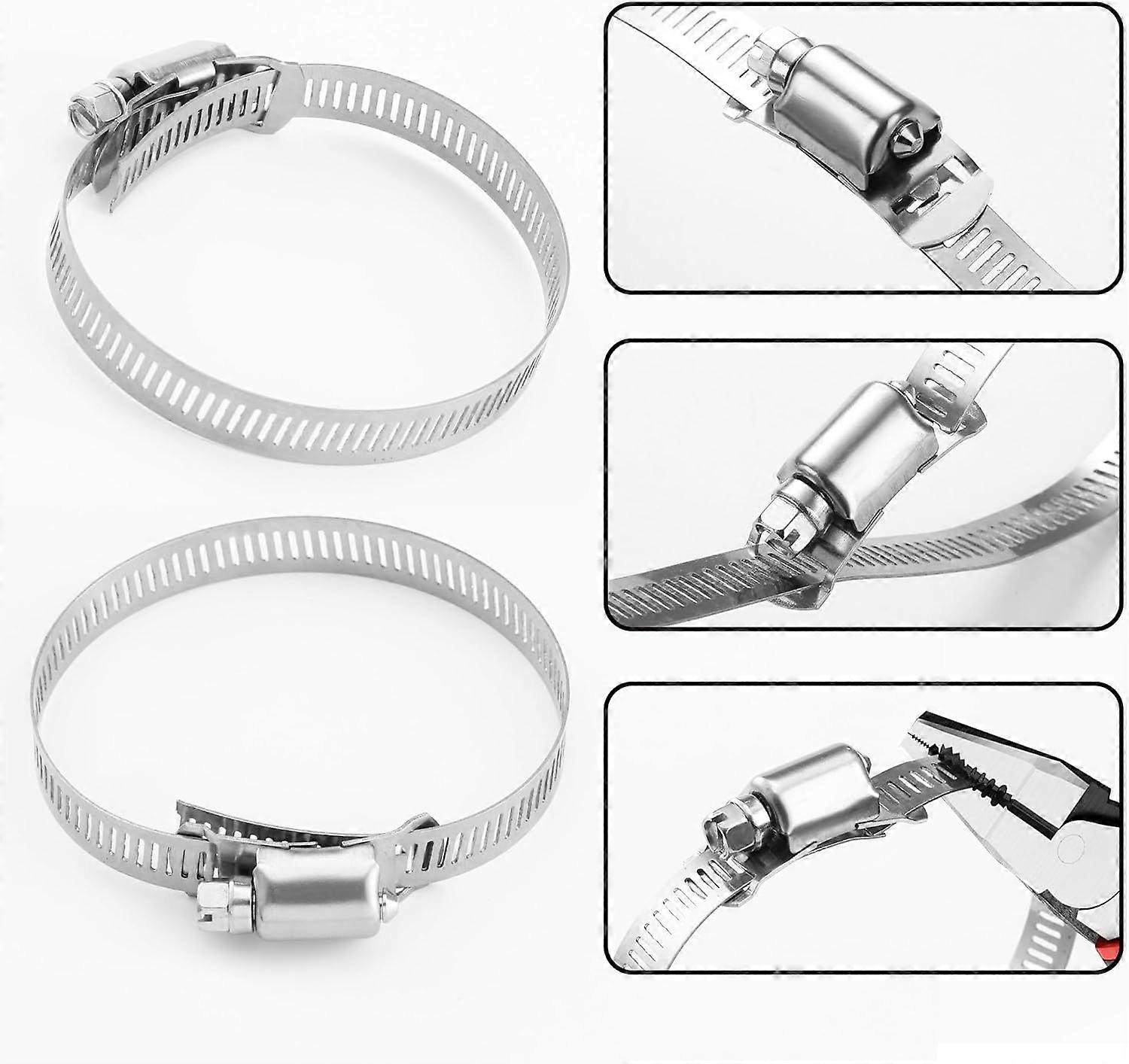5M Hose Clamps, 304 Stainless Steel Hose Clamps Adjustable Hose Clamps ...