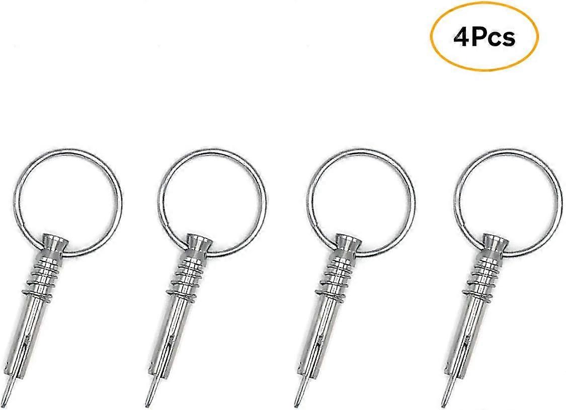 For 4 PCS Bimini Top Pins, 1/4" diameter quick release pin with cam and ...