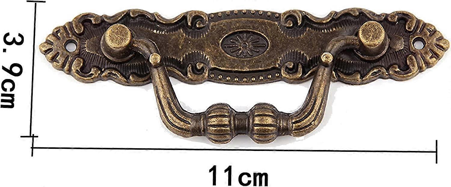 6 Pieces Vintage Zinc Alloy Drawer Pulls, Come with 12 Screws, Zinc ...