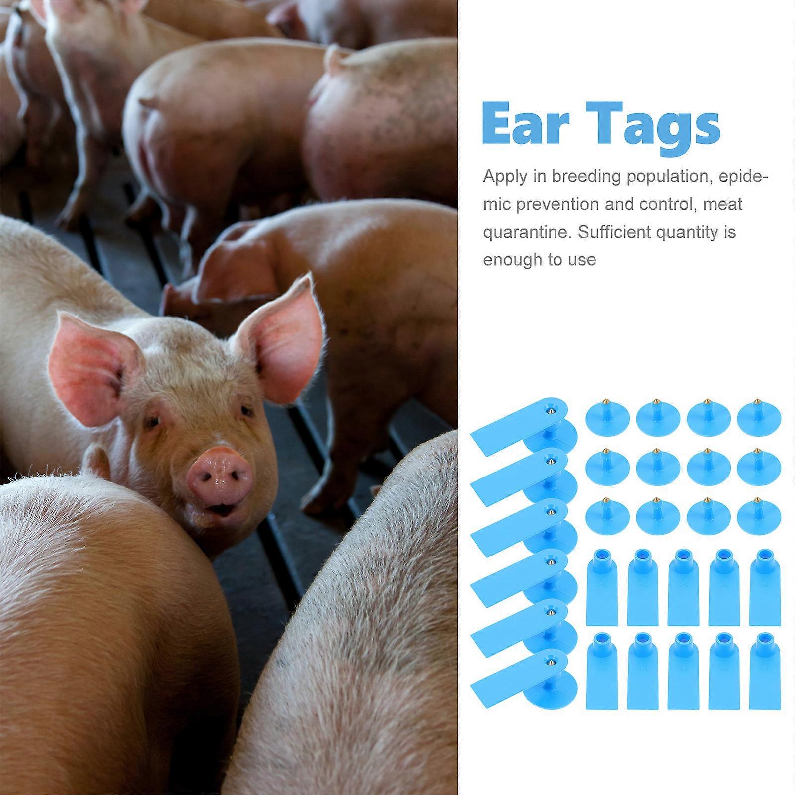 100pcs Animal Ear Tags Cattle Livestock Ear Tags Cow Ear Tags ...