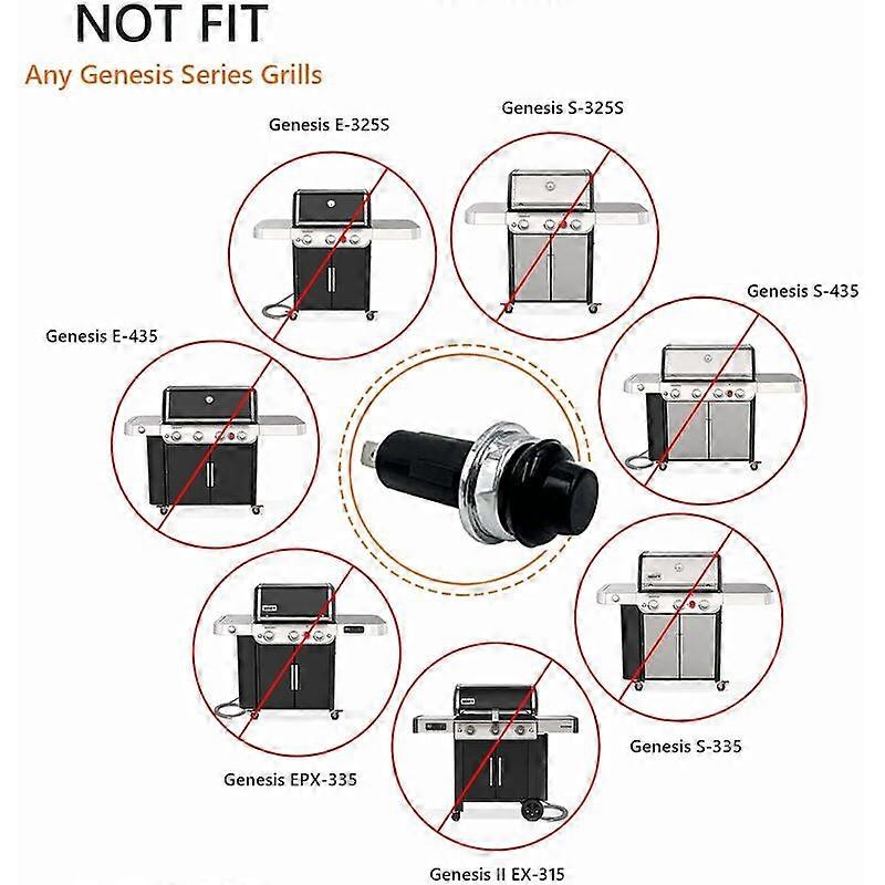 Weber Ignition Knob Ignition Knob/Switch Replacement for Weber Spirit E ...