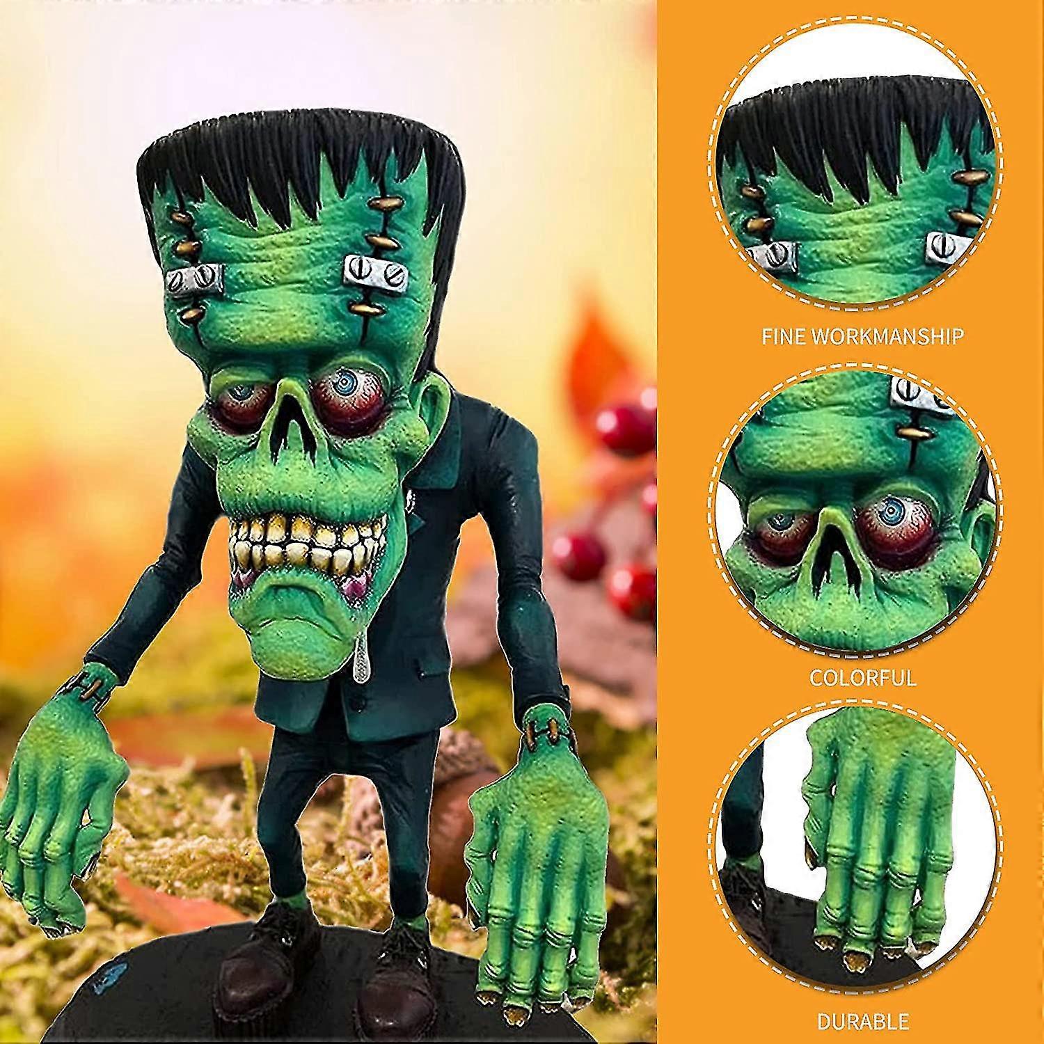 Halloween Big Mouth Monster Statue, Scary Monster Figurine Halloween ...