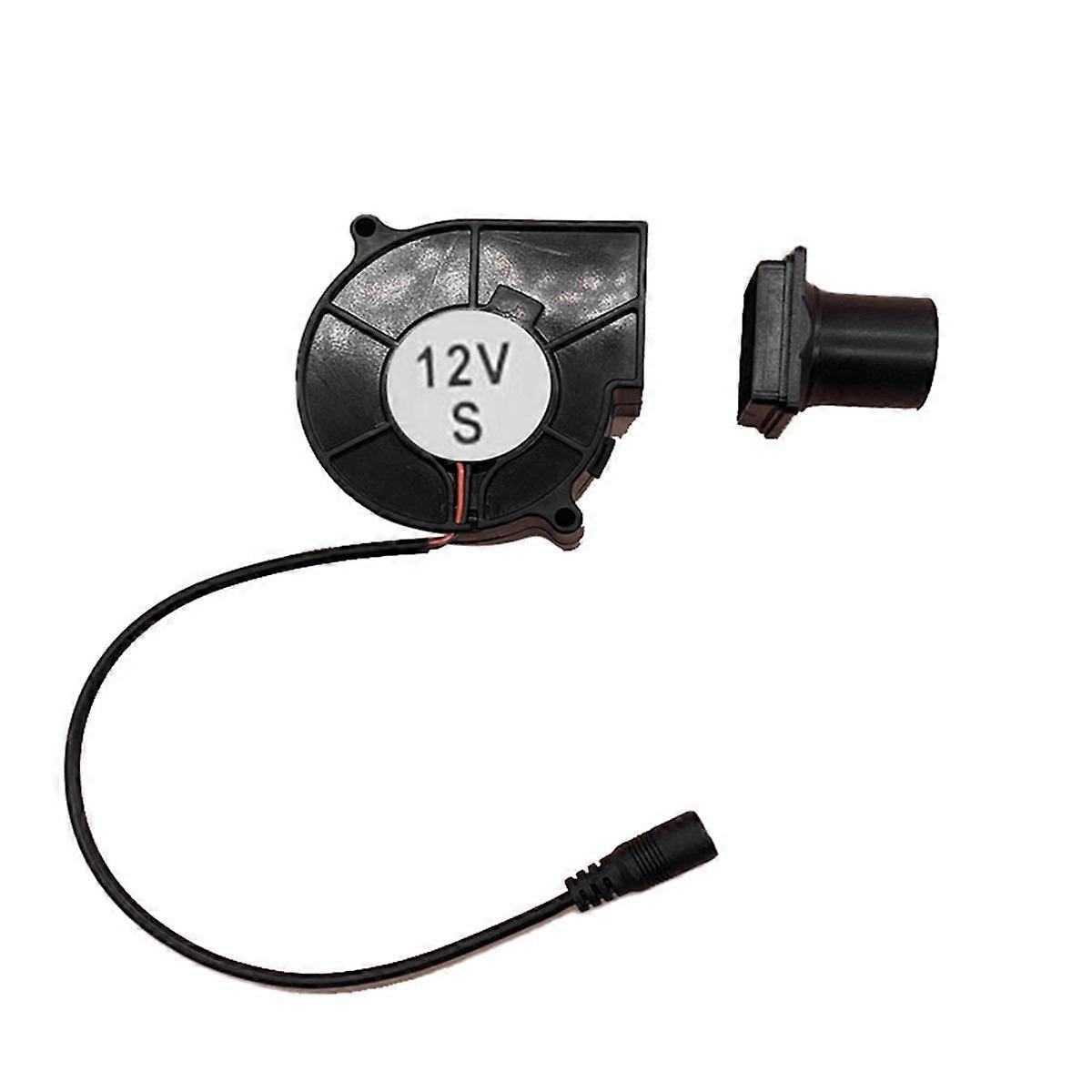 2X 7530 PWM Air Blower 12V 0.2A AC Powered Fan for BBQ Camping Picnic ...