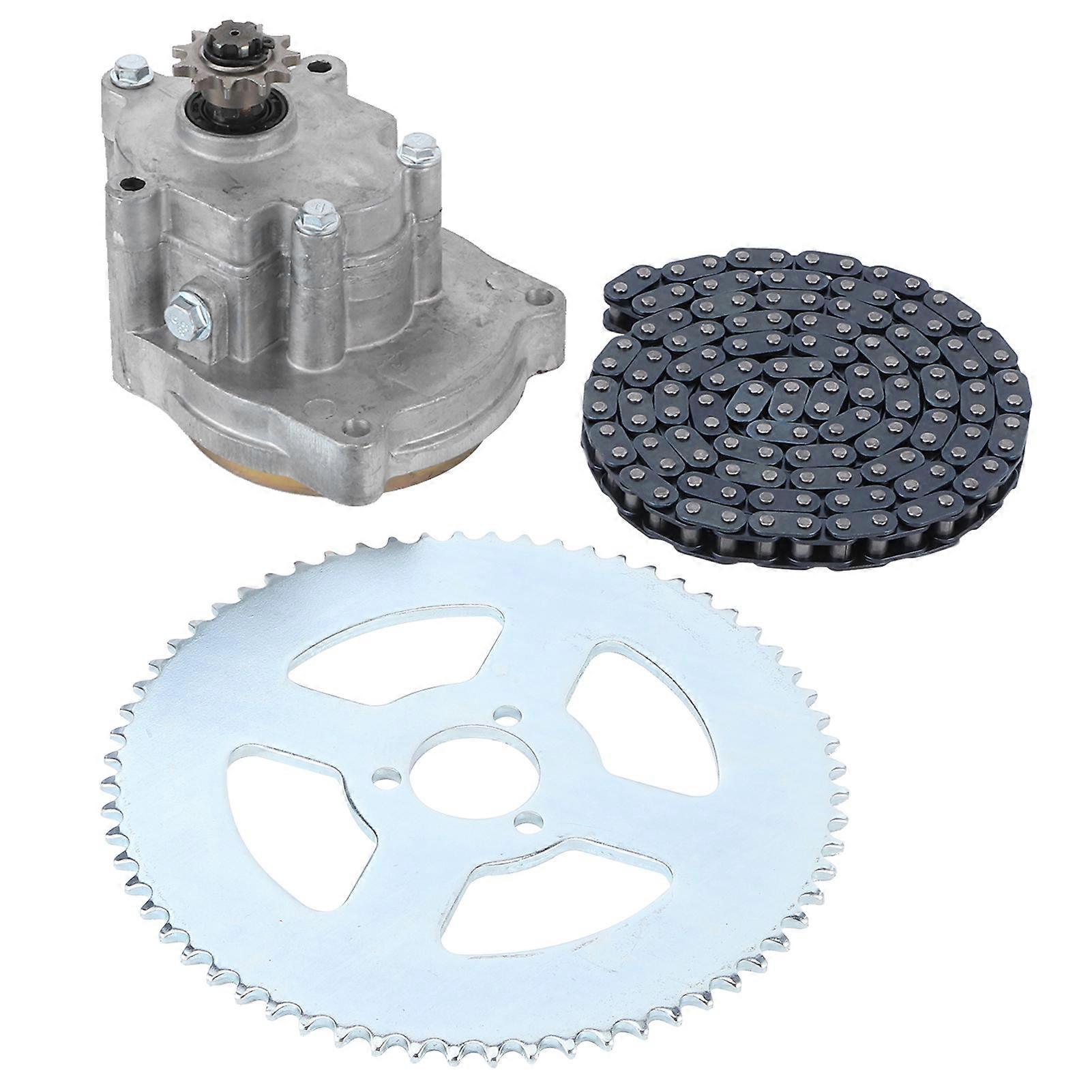 T8F Clutch Drum Gear Box Sprocket Chain Set for 33cc 43cc 49cc Ty Rod ...