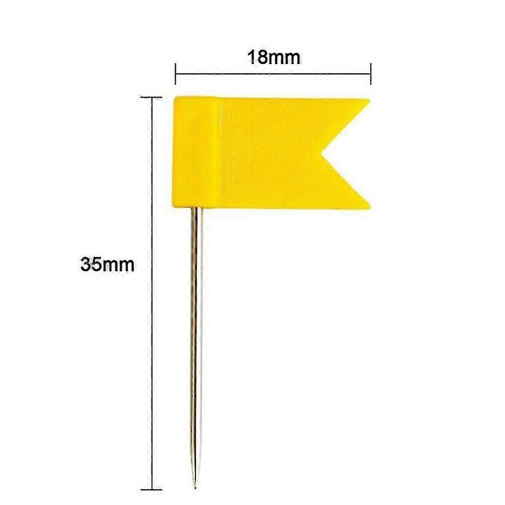 100 Pieces Of Marker Flags In An Xxl Pack; Flag Pins In 5 Colors For ...