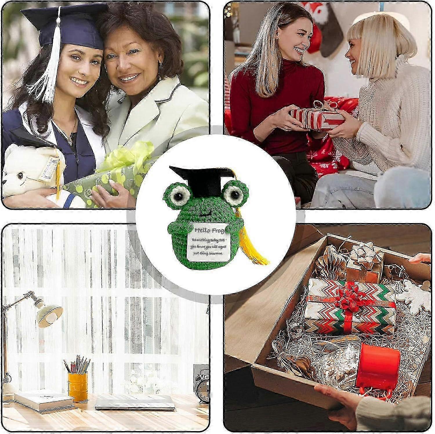 Mini Funny Positive Potato, Emotional Support Potato, 3 inch Knitted ...