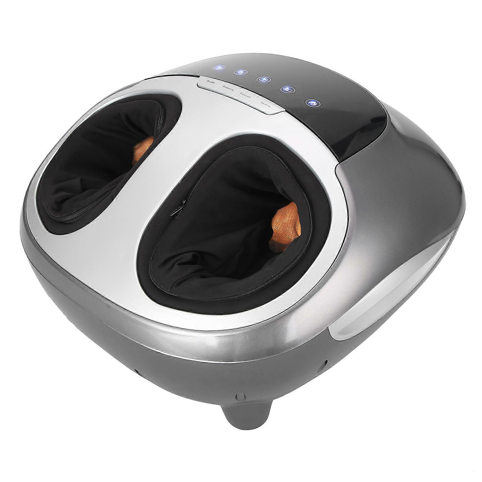 Gray Electric Foot Massager Heating Foot Kneading Machine Air Pressure ...