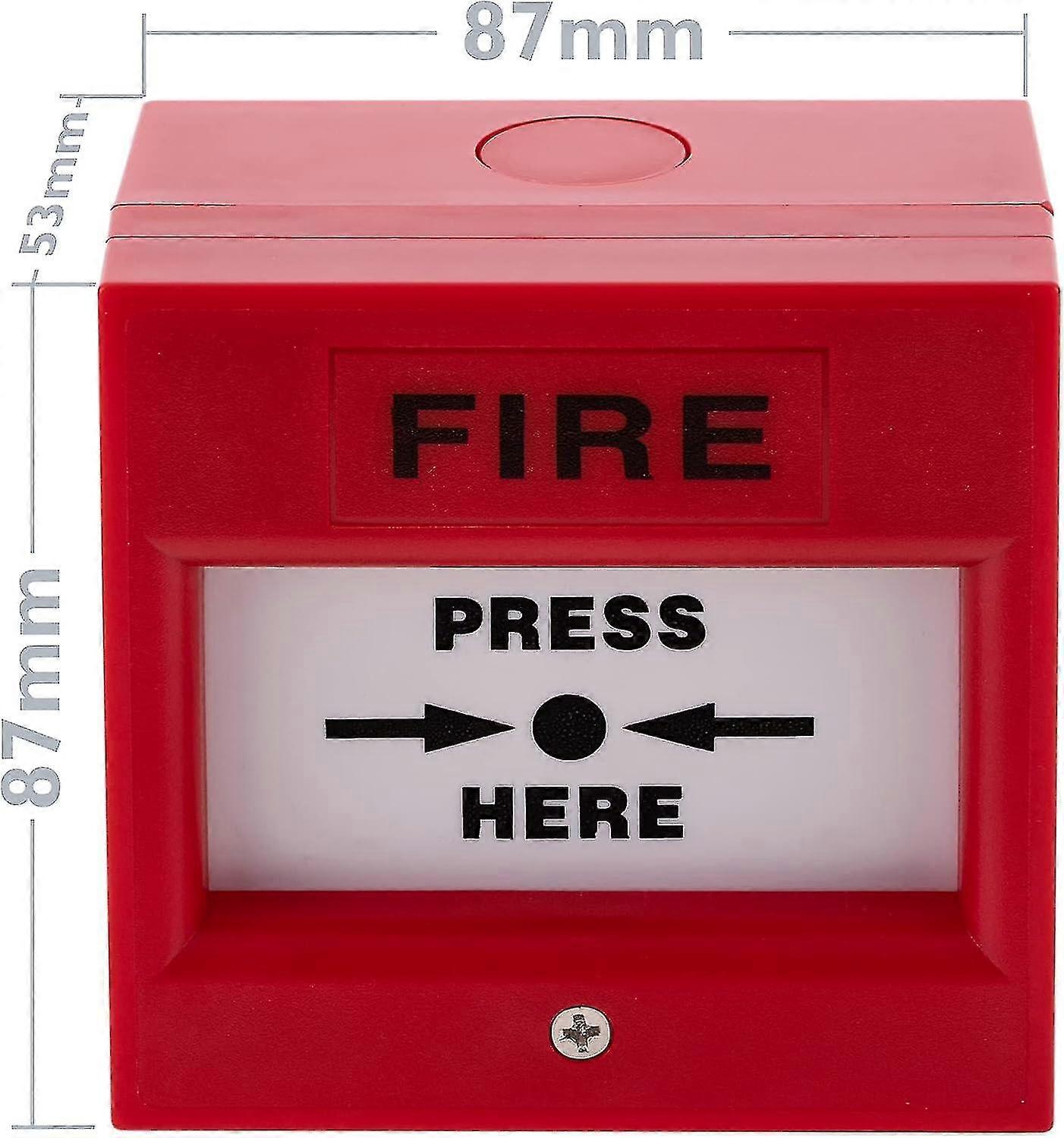 Emergency manual button for fire alarms with LED light | Fruugo UK