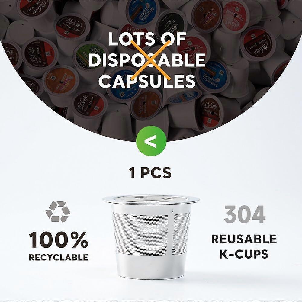 Reusable K Cups,Reusable Coffee Pods,Stainless Steel K Cups,Leakproof ...
