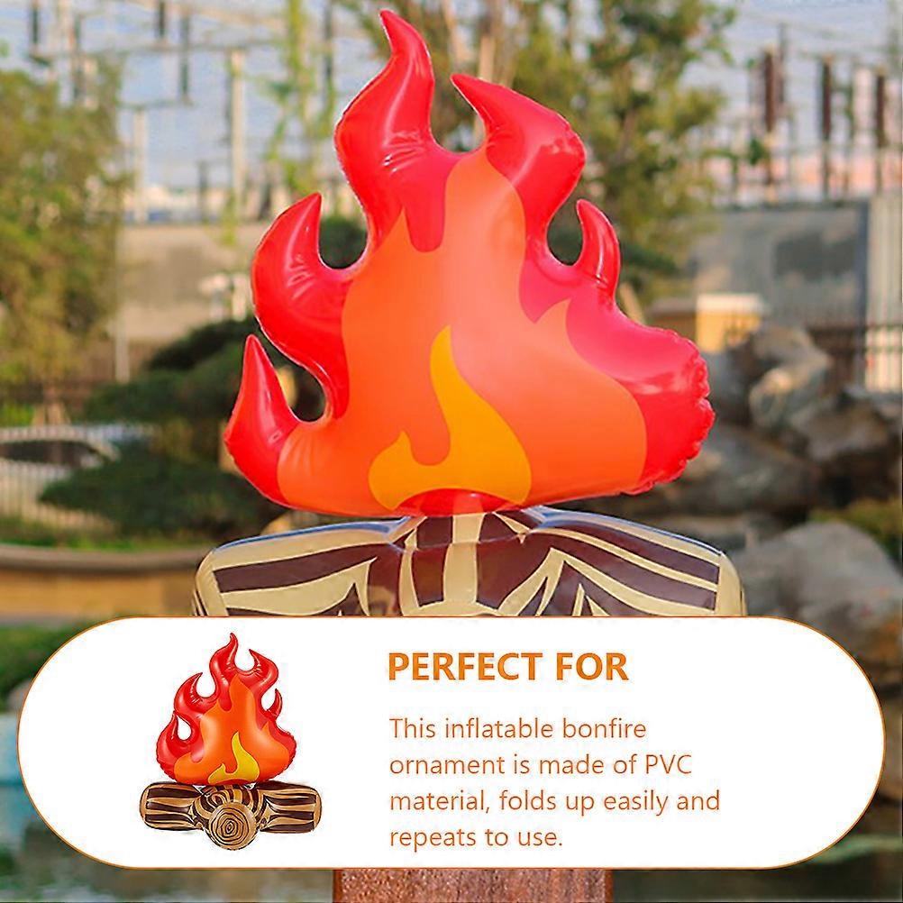 Inflatable Bonfire Lovely Campfire Prop Vivid Camp Fire Prop Inflatable ...