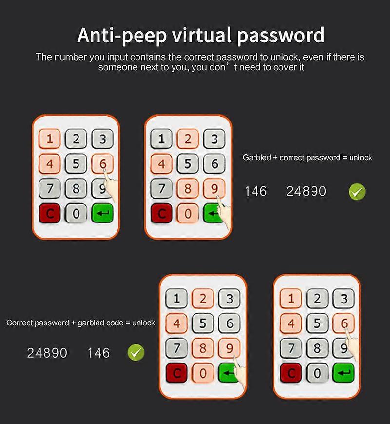 Intelligent digital password Drawer lock key Electronic cabinet door ...